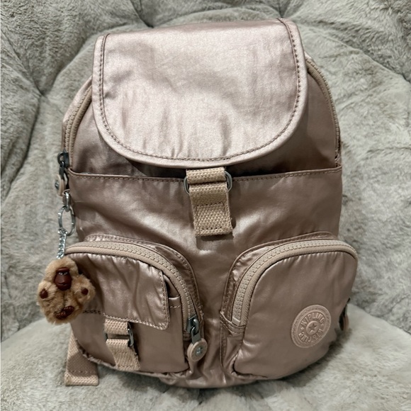 Kipling | Bags | Kipling Rose Gold Metallic Lovebug Backpack | Poshmark